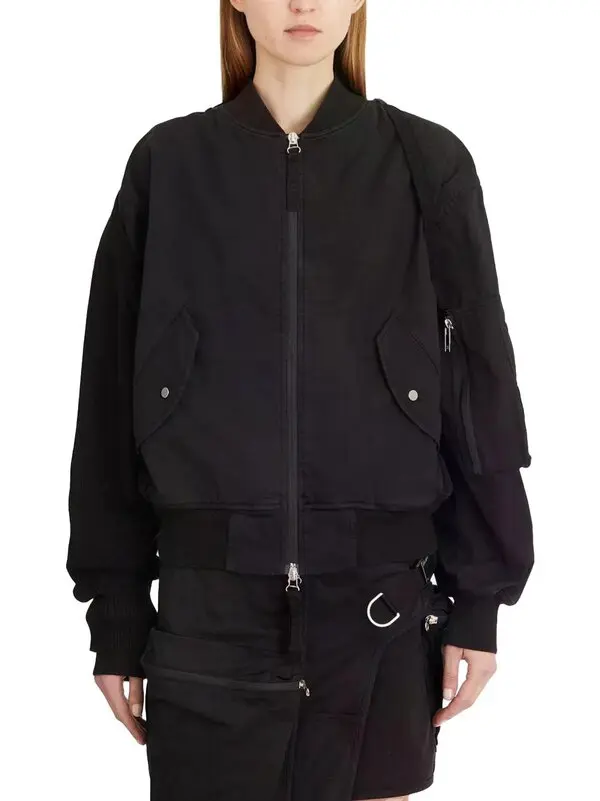 Helmut Lang Multi-pocket Bomber Jacket - Black