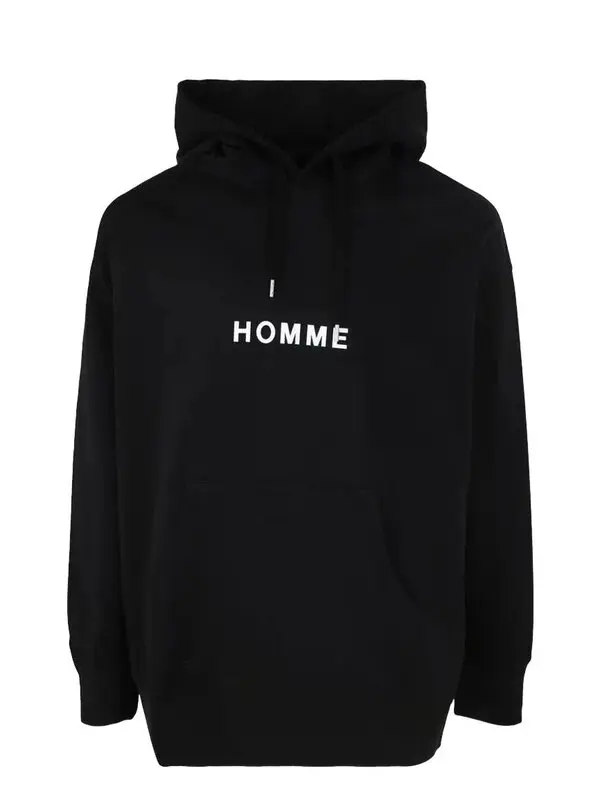 Comme Des Garçons Logo Hoodie - Black