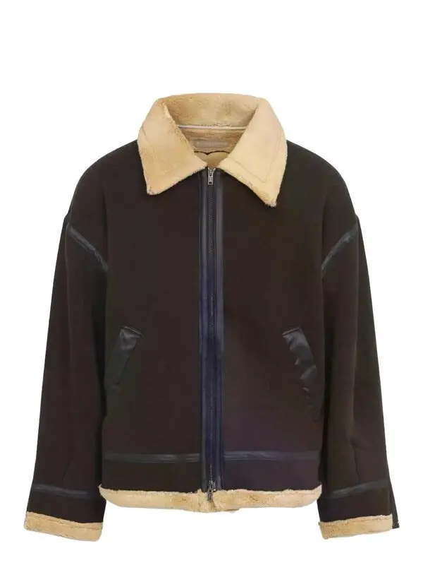 MASTERMIND WORLD Shearling-trim Jacket - Brown