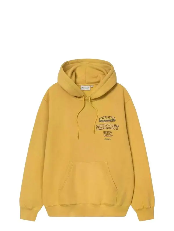 Carhartt Work In Progress Graphic Print Hoodie - Yellow