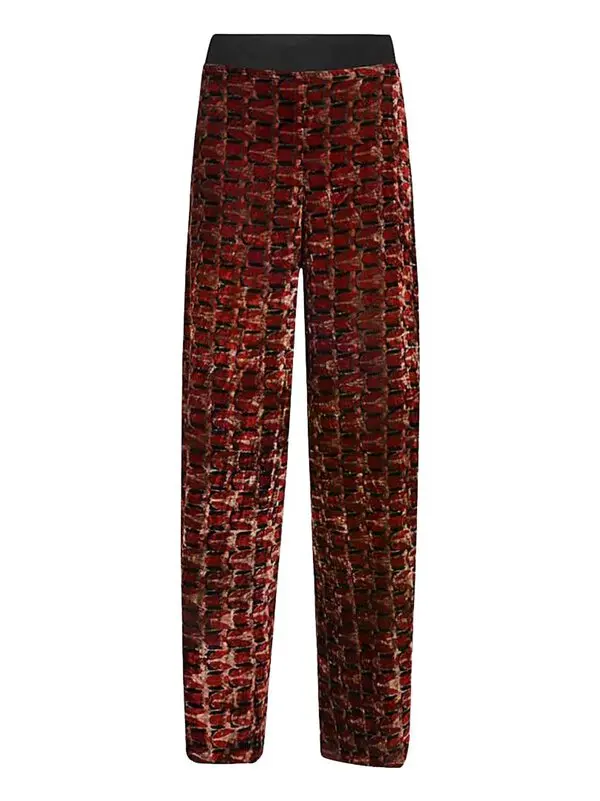 OBIDI Velvet Trousers - Red
