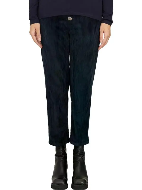 DONDUP Buttoned Corduroy Trousers - Blue
