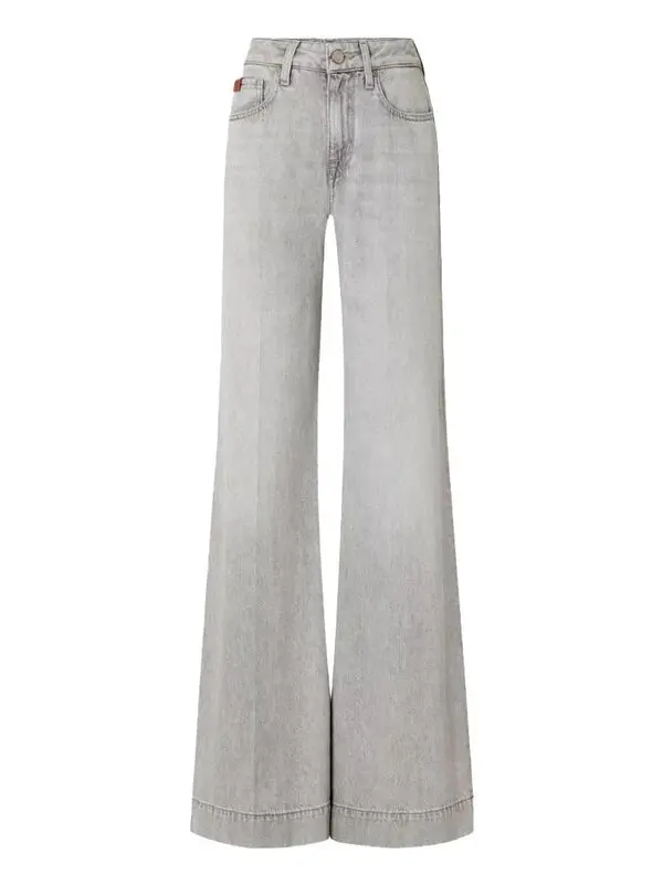 Jacob Cohen Wide-leg Denim Trousers - Grey