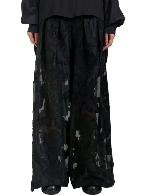 NOSTRA SANTISSIMA Vulpecula Wide Trousers - Black
