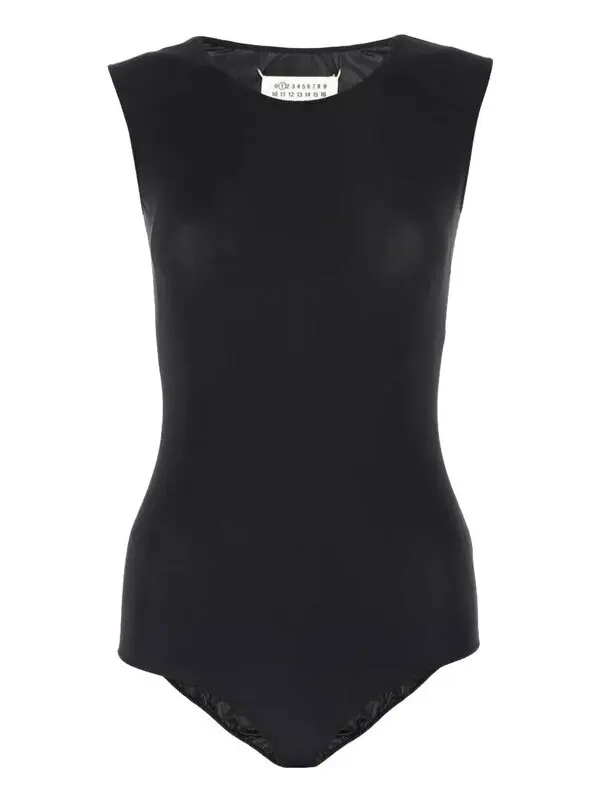 MAISON MARGIELA Round Neck Bodysuit - Black