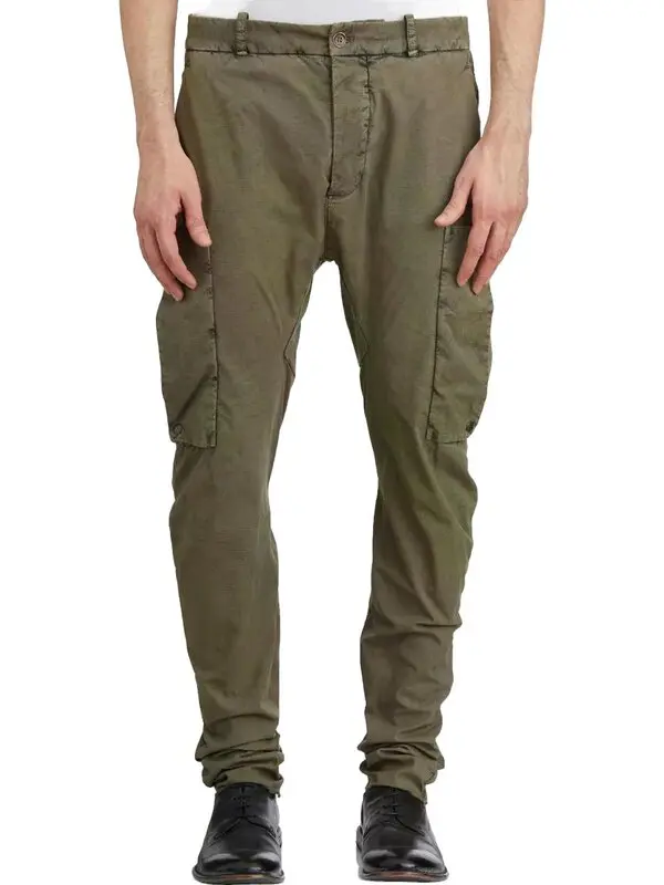 Masnada Pocket Cotton Trousers - Green