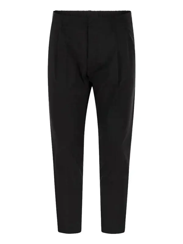 DONDUP Ben Pleated Carrot Trousers - Black