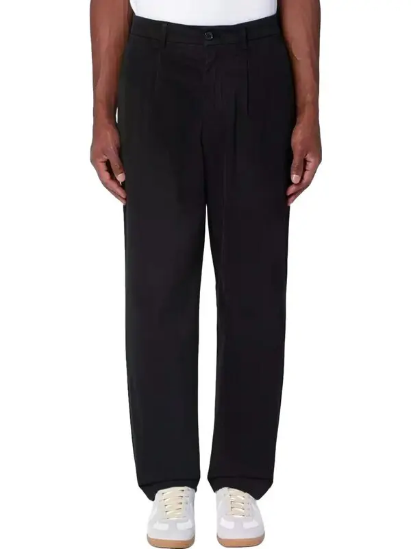 DEPARTMENT 5 Tailored Wool Trousers - Black