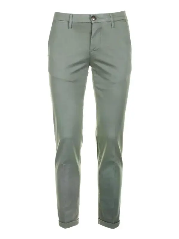 RE-HASH Chino Cuffed Trousers - Green