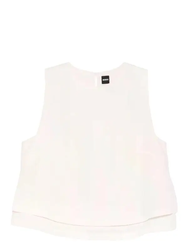 BOSS Layered Open-back Top - Pink