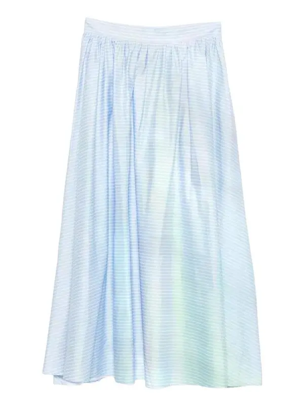 MANUEL RITZ Striped Maxi Skirt - Blue