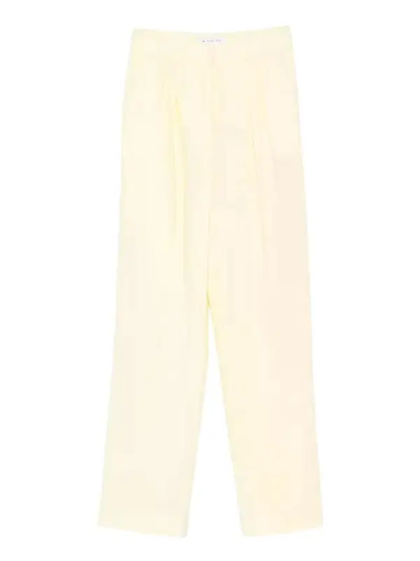 MANUEL RITZ Pleated Trousers - Yellow