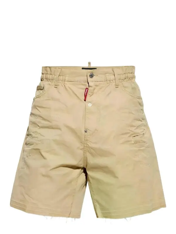 Dsquared2 Distressed-finish Shorts - Neutrals