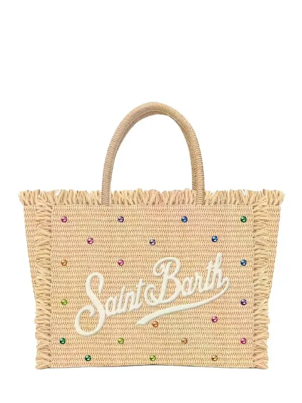 MC2 SAINT BARTH Colette Embellished Tote - Neutrals