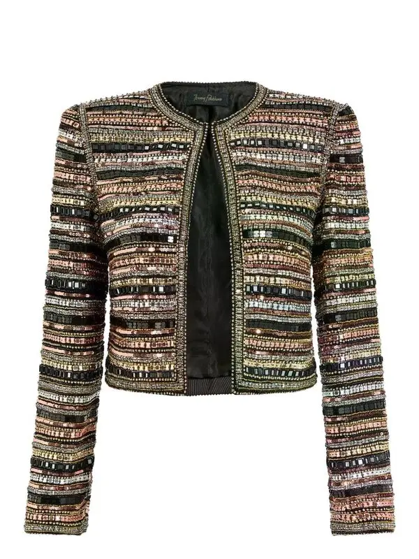 Jenny Packham Alma Beaded Jacket - Black