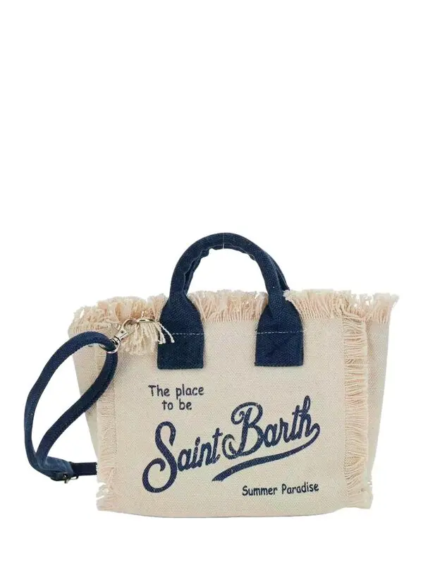 MC2 SAINT BARTH Fringe Tote Bag - White