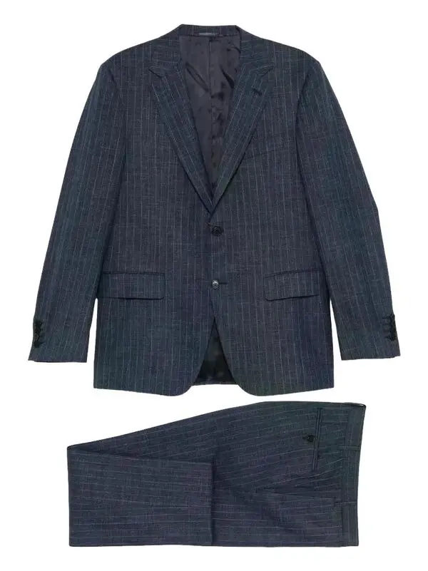 Canali Striped Two-piece Suit - Blue