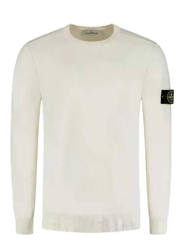 Stone Island Patch-detail Crewneck Sweater - Neutrals