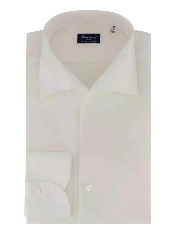 FINAMORE 1925 Classic Napoli Long-sleeved Shirt - White