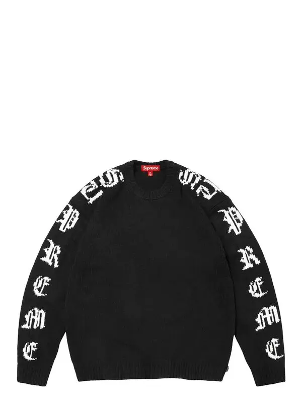 Supreme Logo-detail Sweater - Black