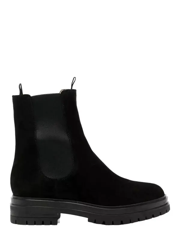 GIANVITO ROSSI Leather Chelsea Boots - Black
