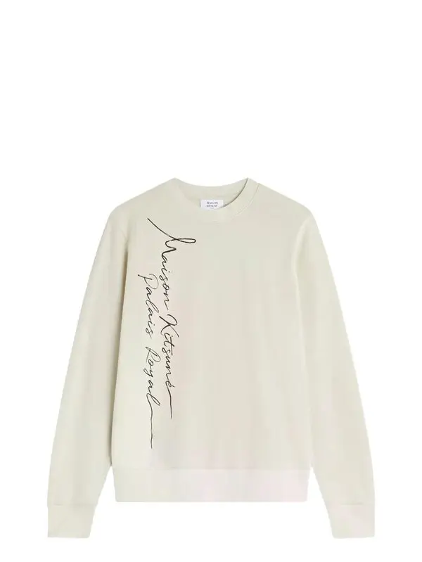 Maison Kitsuné Poetic Script Sweatshirt - Neutrals