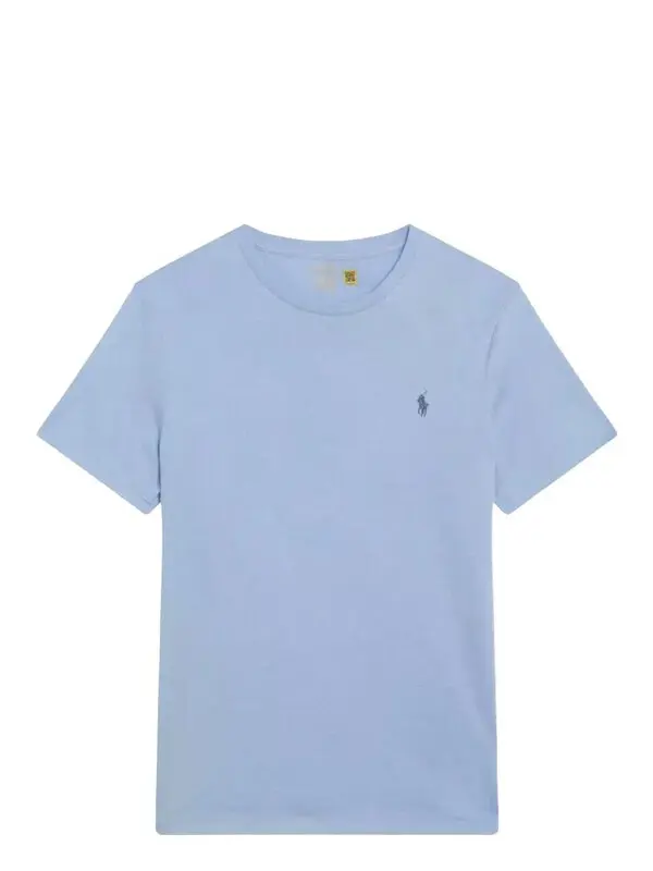Polo Ralph Lauren Logo-detail Short-sleeve Cotton T-shirt - Blue