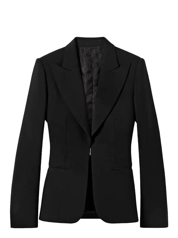 Gucci La Gallerista Peak-lapel Blazer - Black