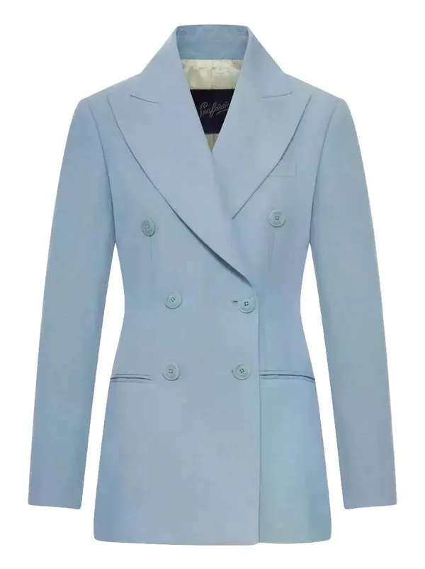 Seafarer Double-breasted Jacket - Blue
