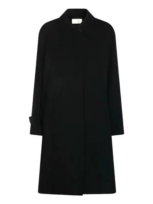 THE ROW Buttoned Wool Coat - Blue