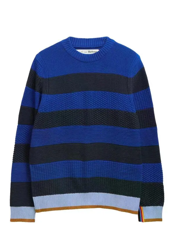 Barbour Striped Crewneck Sweater - Blue