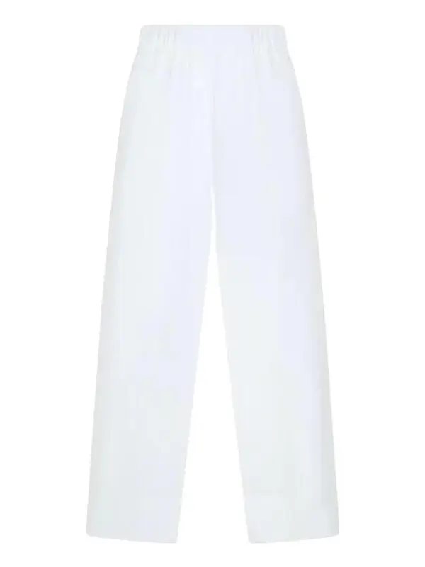 Antonelli Firenze Elasticated Wide Leg Trousers - White