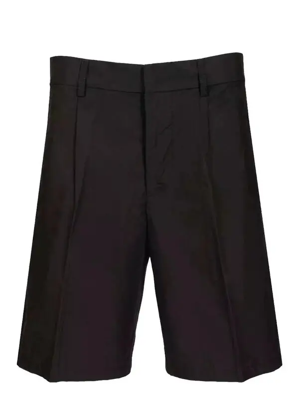Emporio Armani Pleated Tailored Shorts - Black
