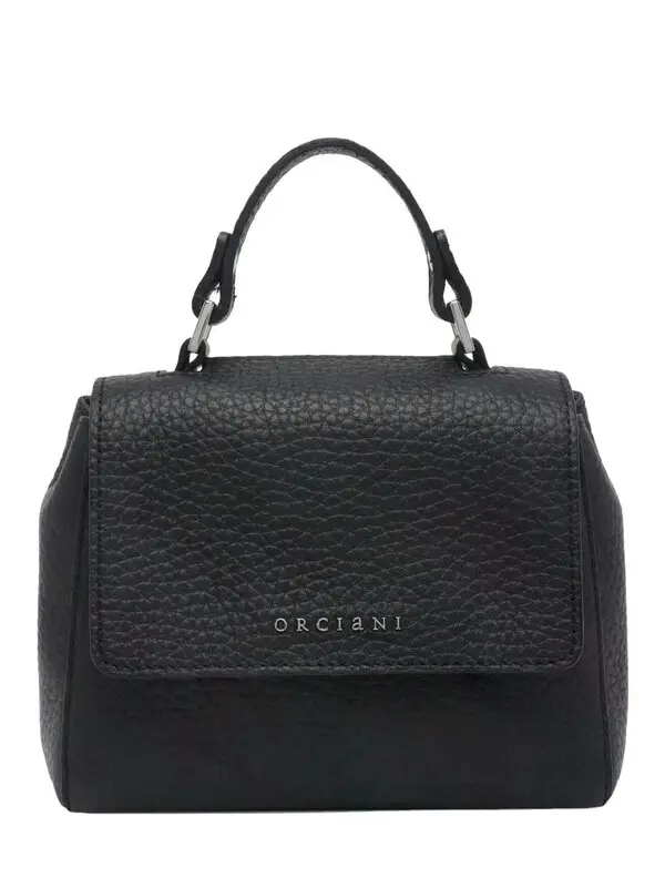 ORTIGNI Mini Sveva Shoulder Bag - Black