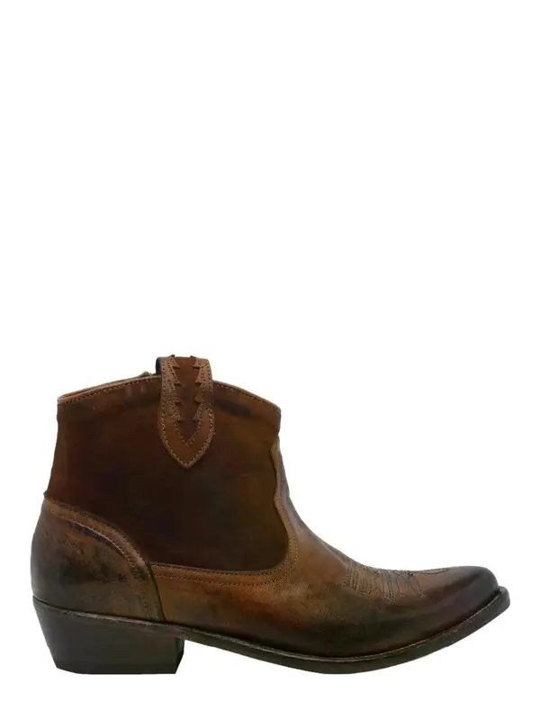 PAWELK'S Texano Leather Boots - Brown