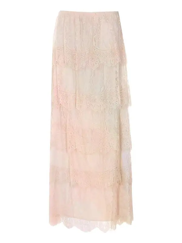 ANIYE BY Silva Lace Maxi Skirt - Neutrals
