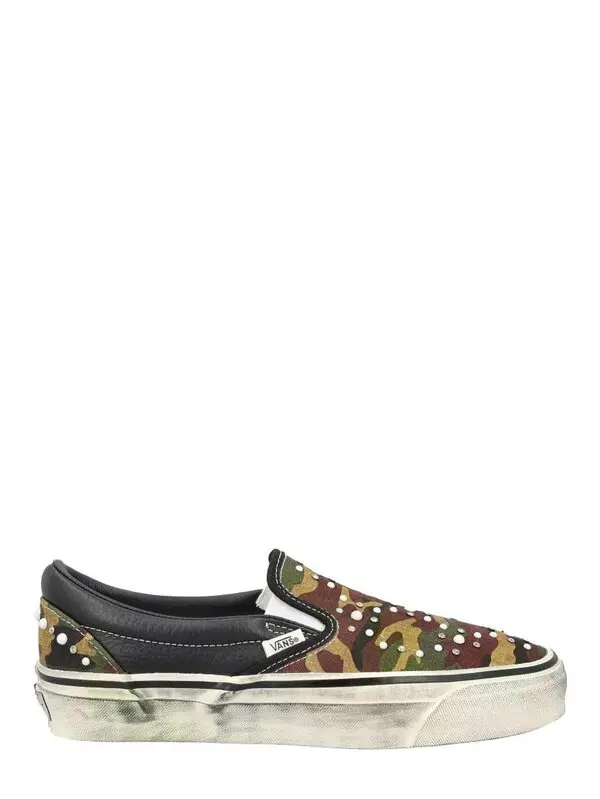 VANS Classic Camouflage-pattern Embellished Sneakers - Green