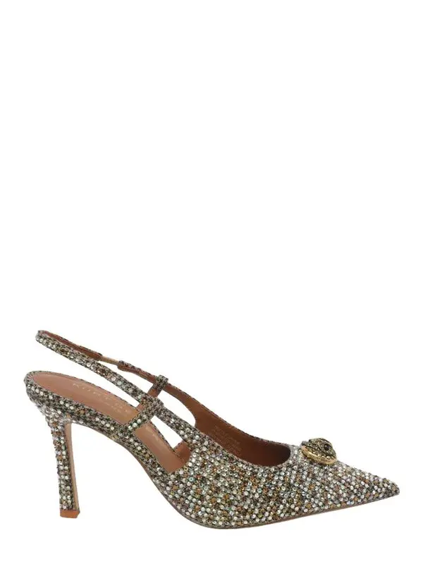 Kurt Geiger Belgravia Crystal-embellished Pumps - Neutrals