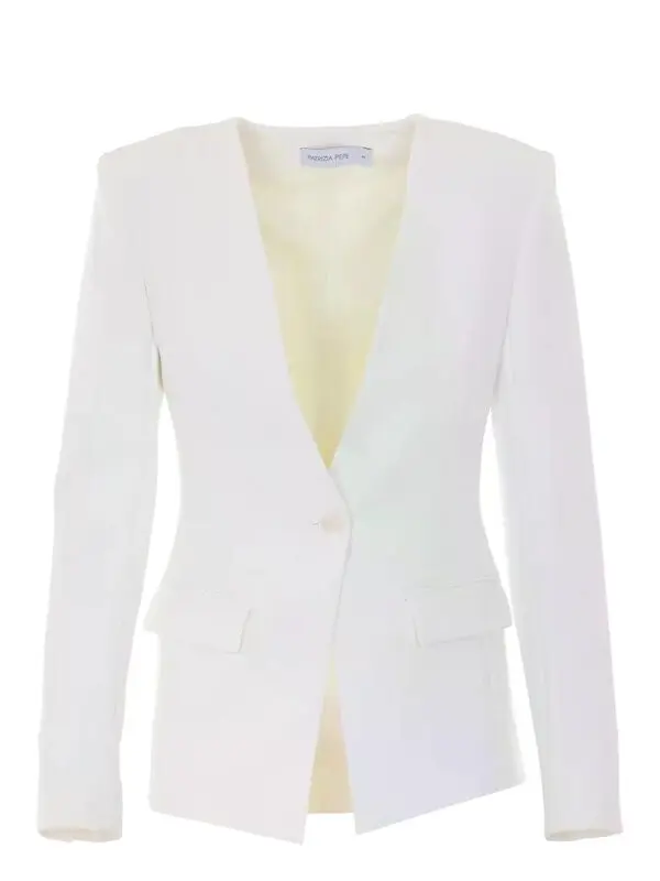 Patrizia Pepe V-neck Single-breasted Blazer - White