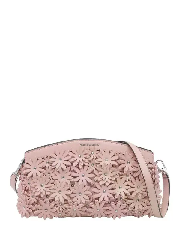 Michael Kors Floral-appliqué Shoulder Bag - Pink