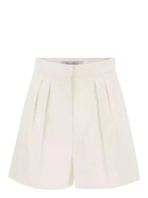 Max Mara High-waisted Pleated Shorts - Neutrals