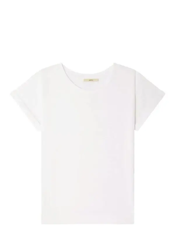 SESSUN Albano Rolled-sleeves T-shirt - White