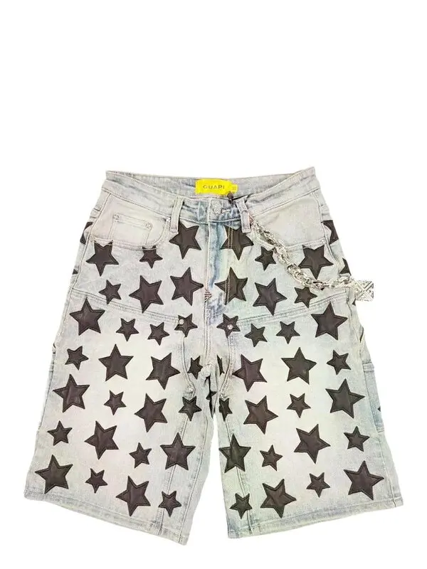 GUAPI Stars V2 Denim Shorts - Blue