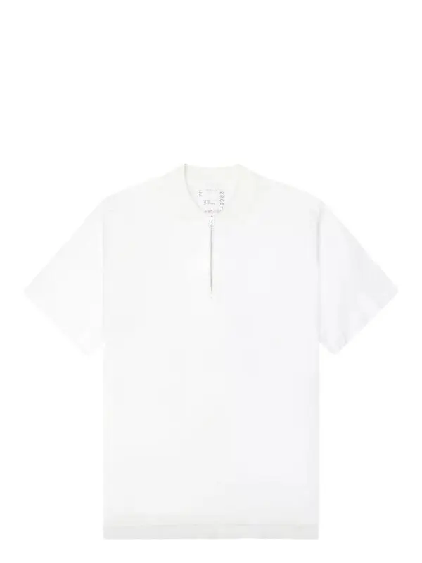 Sacai Cotton Polo Shirt - White