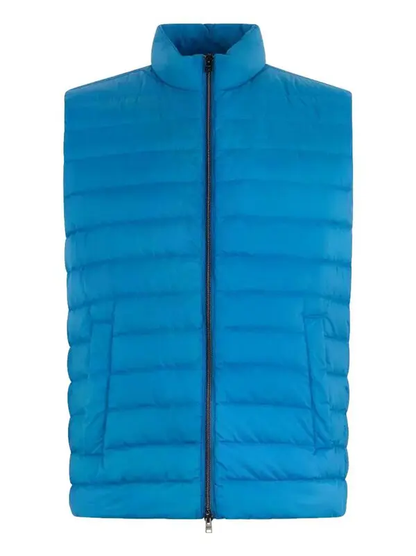 Herno Quilted Sleeveless Gilet - Blue