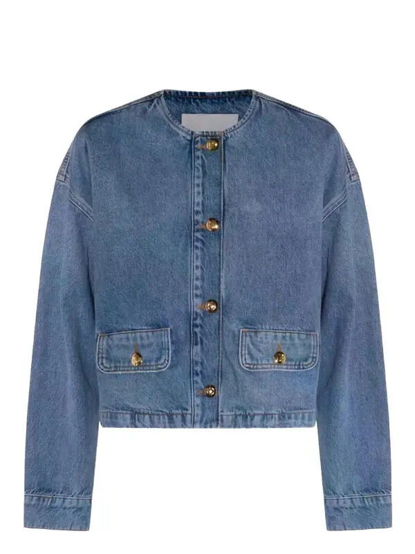 ANINE BING Buttoned Denim Jacket - Blue