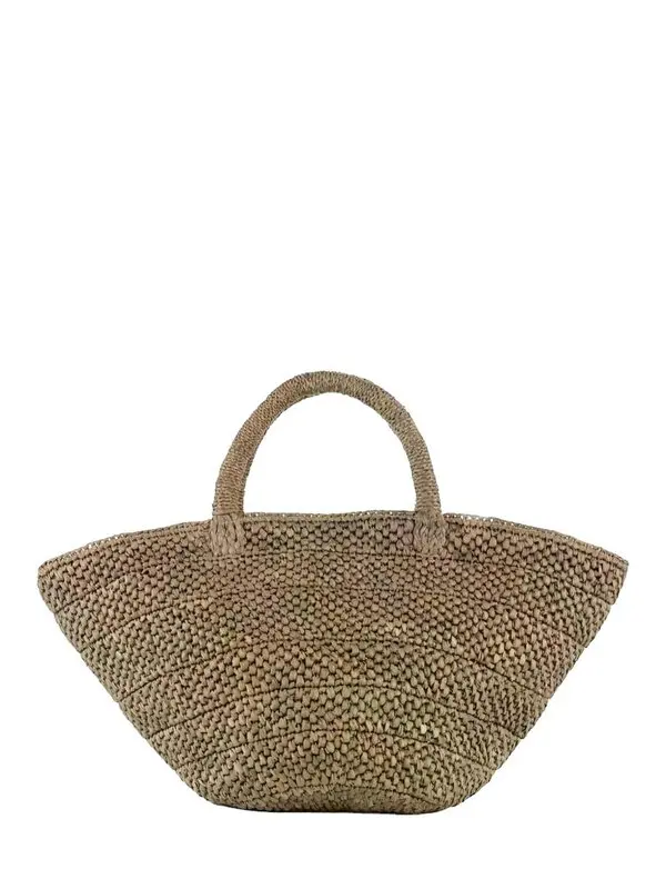 IBELIV Woven Design Top-handle Tote Bag - Neutrals