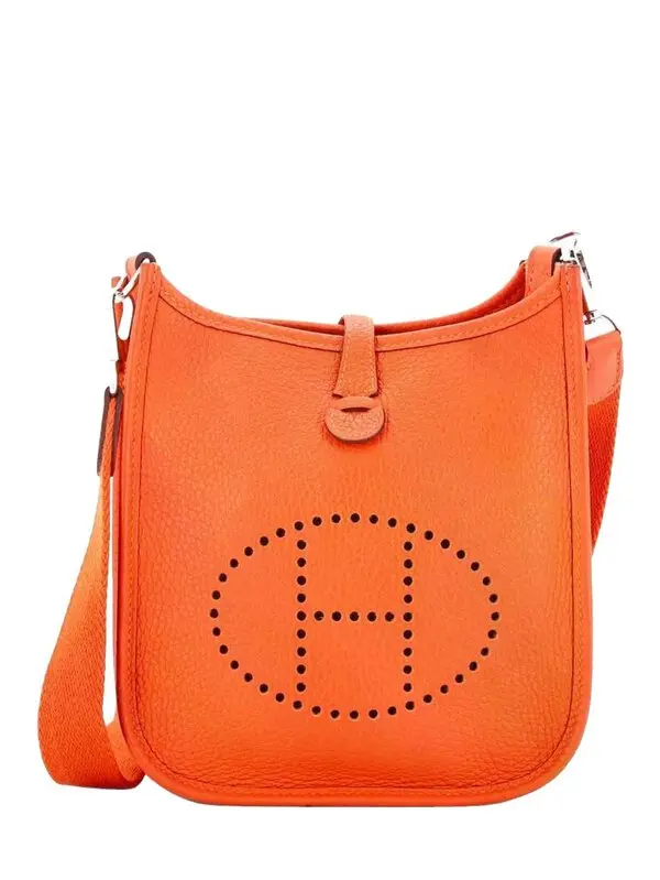 Hermès Evelyne Tpm Crossbody Bag Clemence Gen Iii - Orange