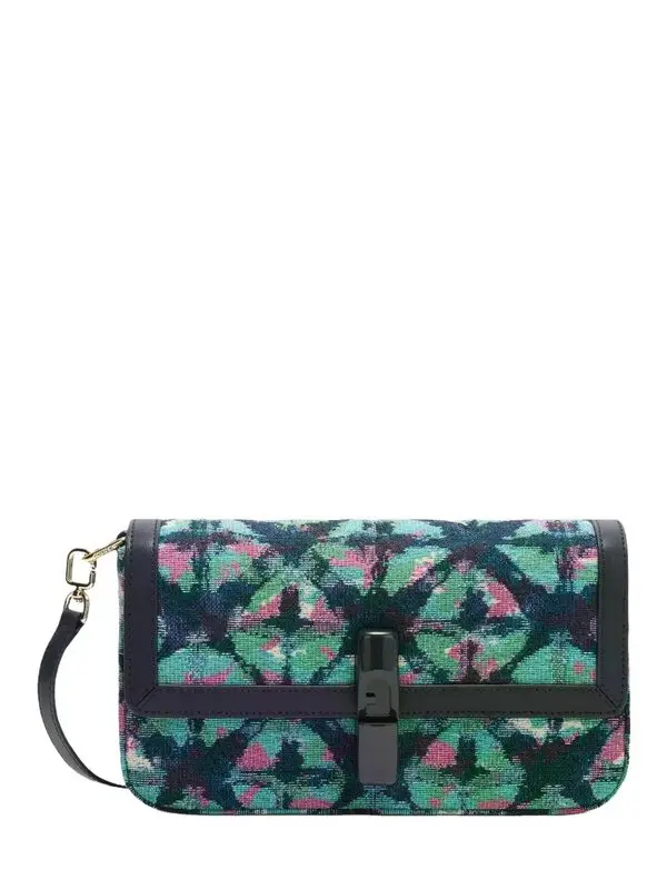 Furla Siride Floral-jacquard Crossbody Bag - Blue