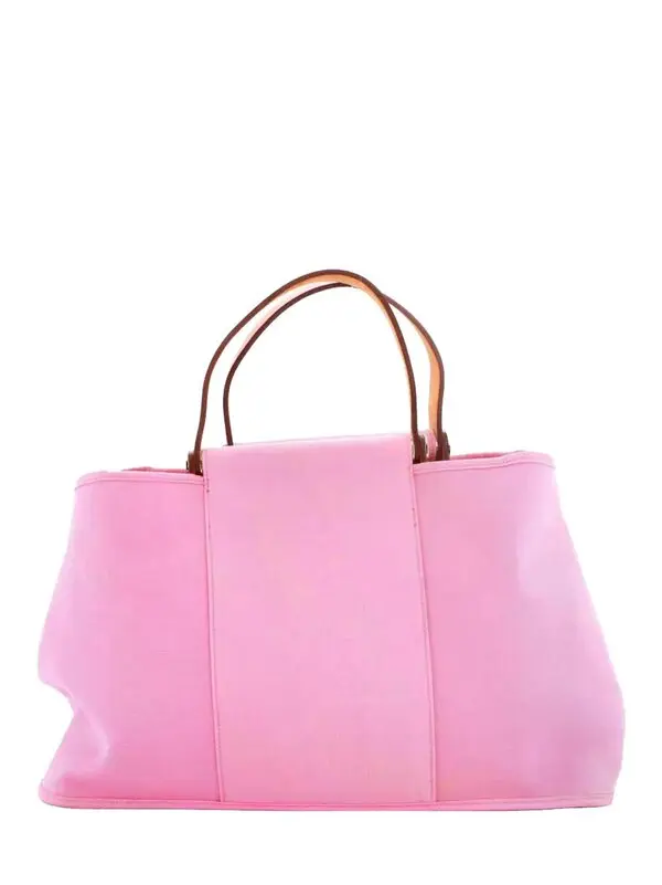 Hermès Cabag Elan Toile 39 Tote Bag - Pink
